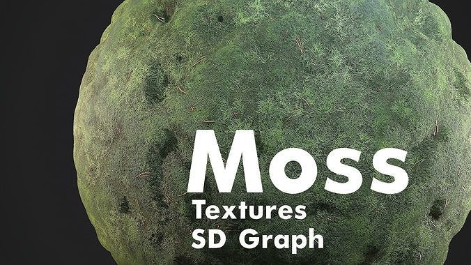 Moss Tileable Material with Substance Graph Texture | CGTrader