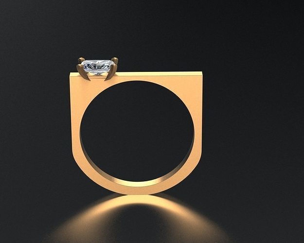 Gold ring free 3D model 3D printable | CGTrader