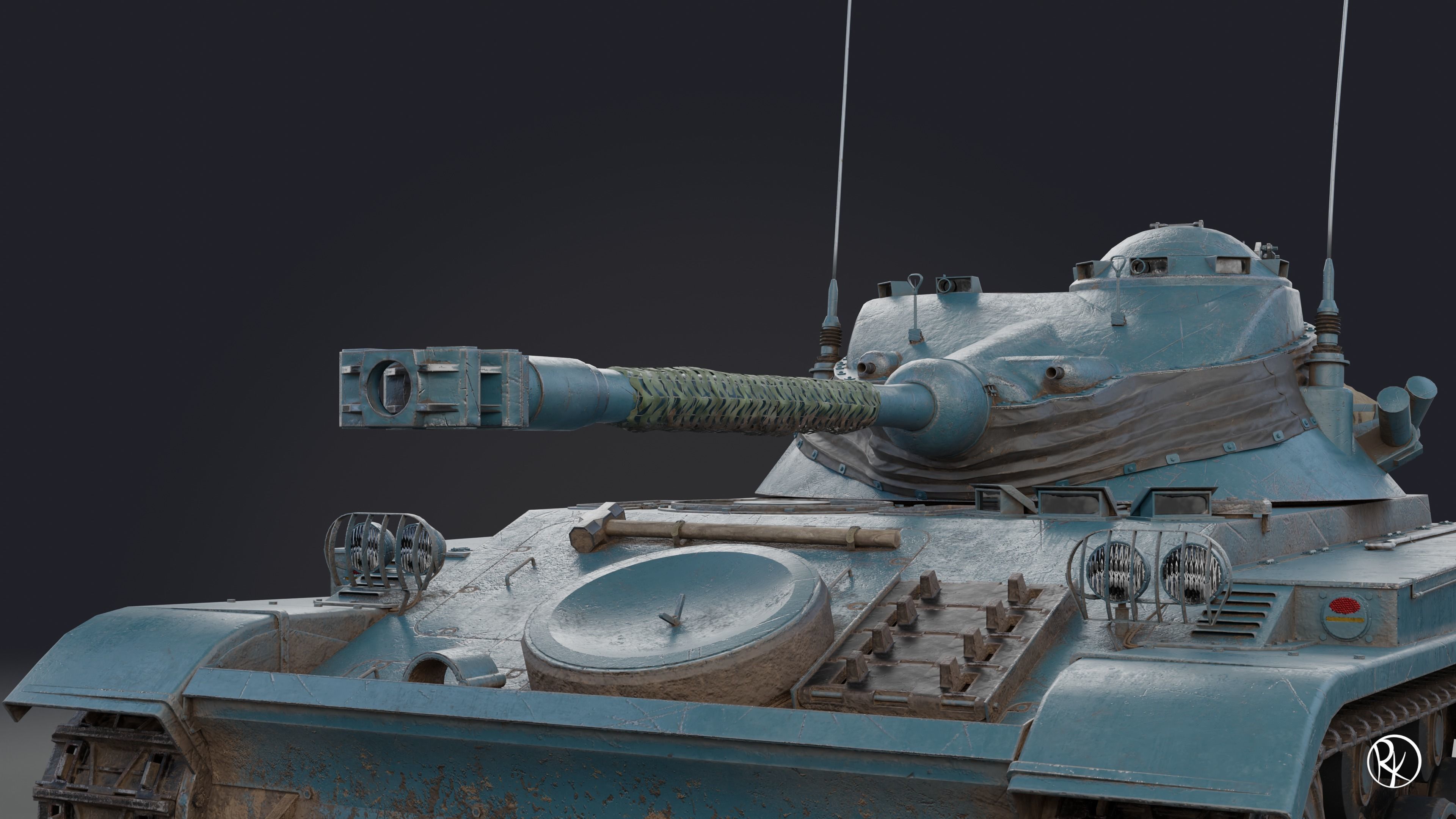 AMX-13 FL11 PBR Model 3D model | CGTrader