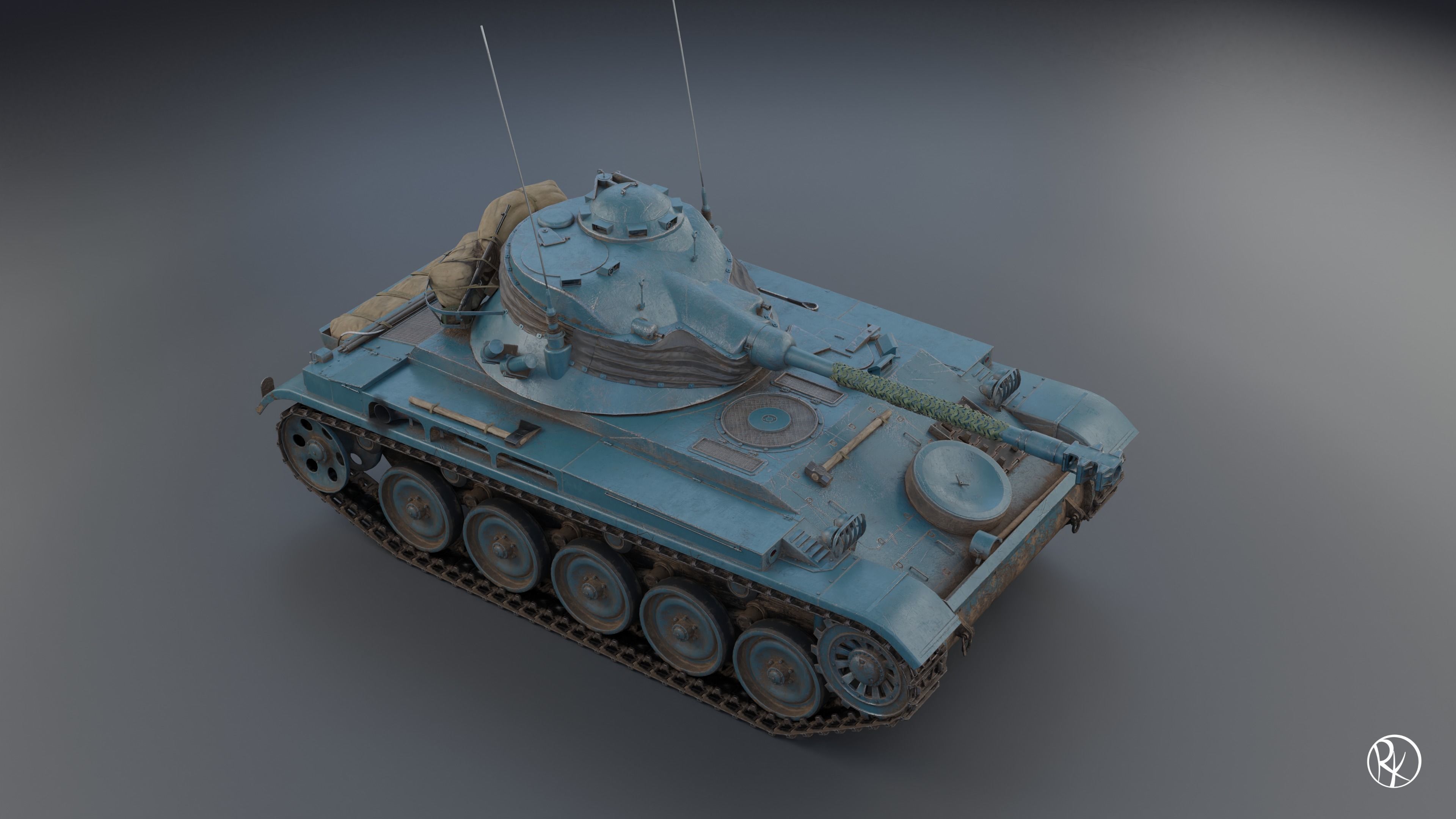 AMX-13 FL11 PBR Model 3D model | CGTrader
