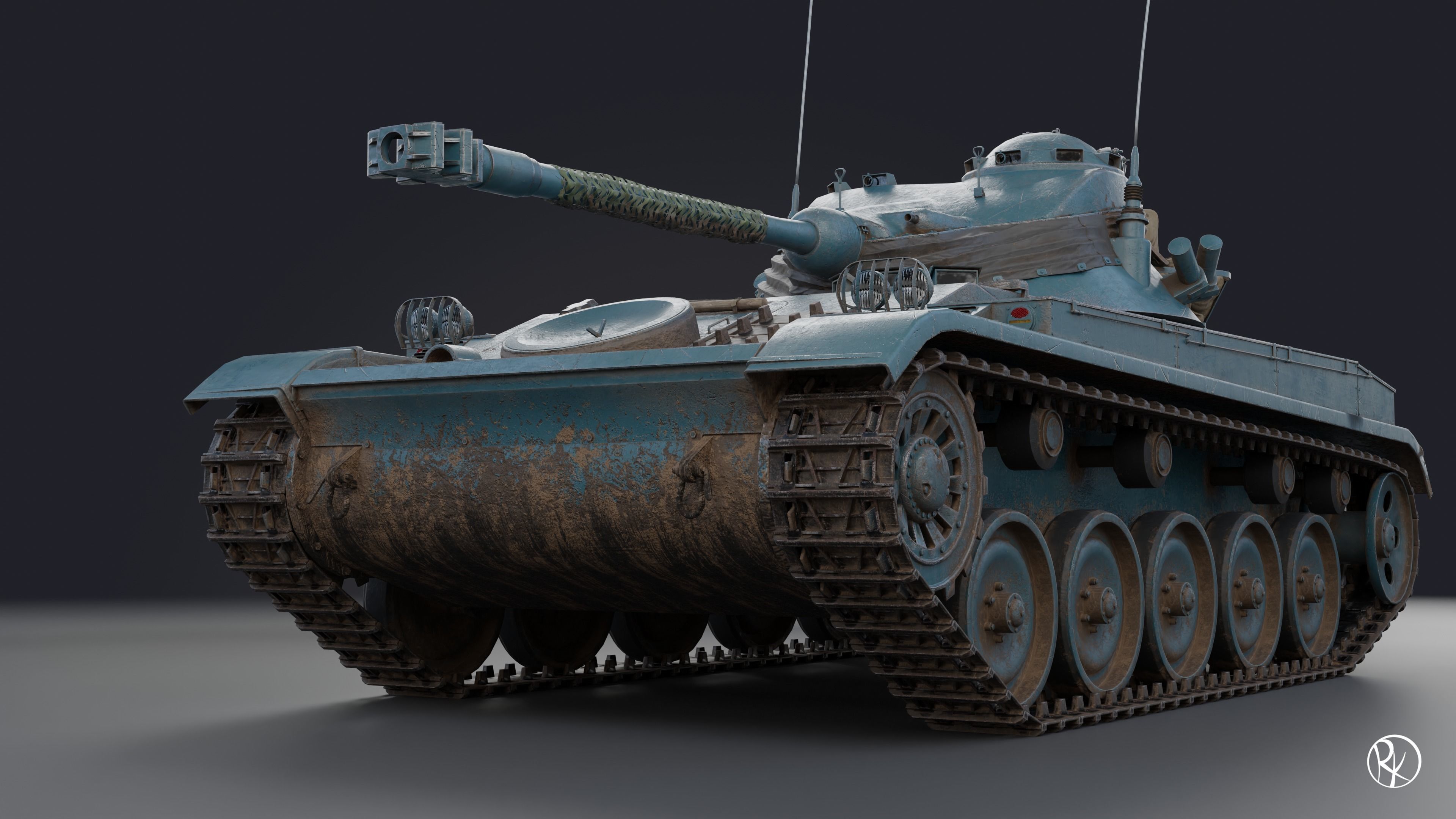 AMX-13 FL11 PBR Model 3D model | CGTrader