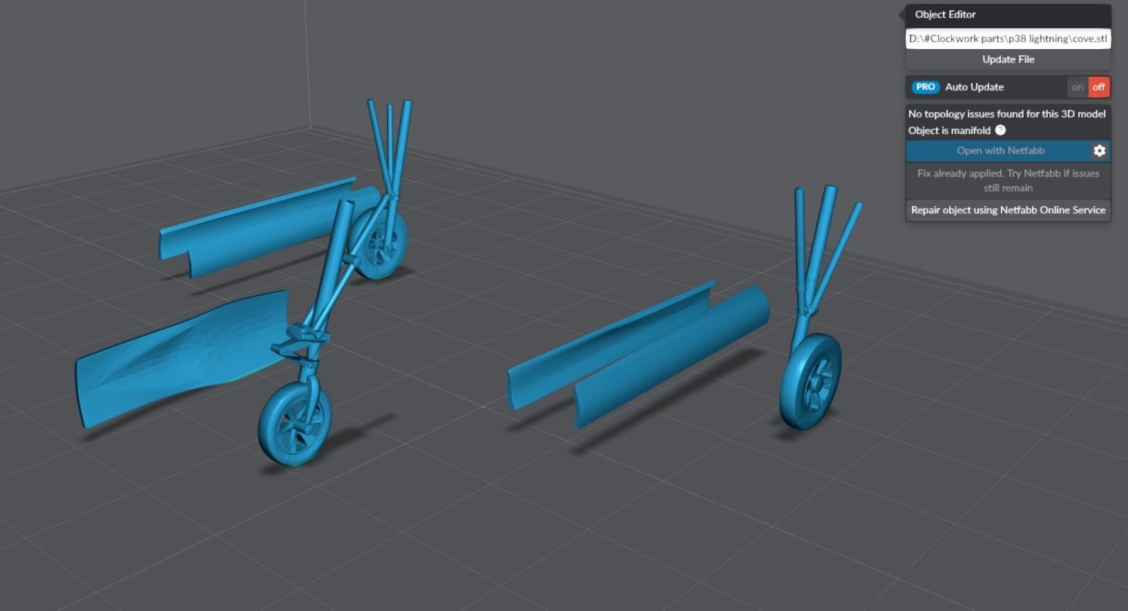 P38 Lightning Scale model 3D model 3D printable | CGTrader