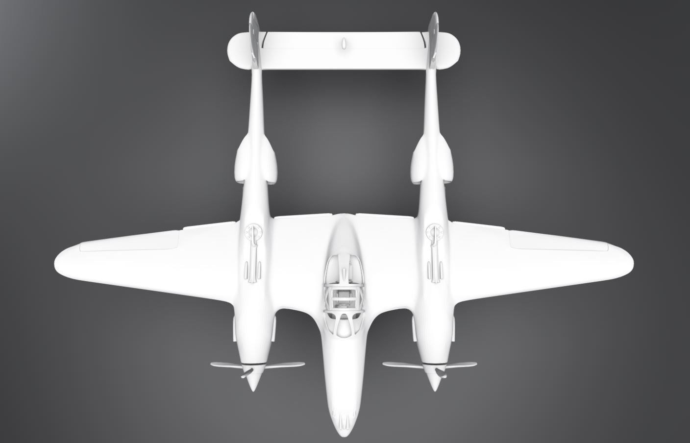 P38 Lightning Scale model 3D model 3D printable | CGTrader