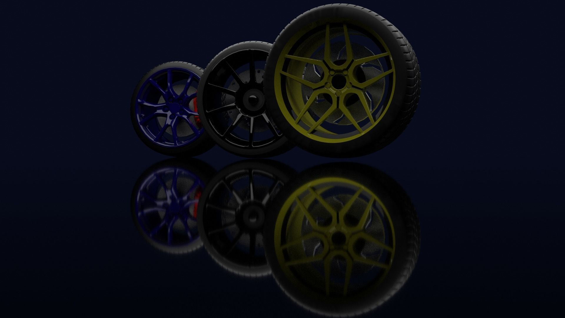 Car Wheels free 3D model | CGTrader
