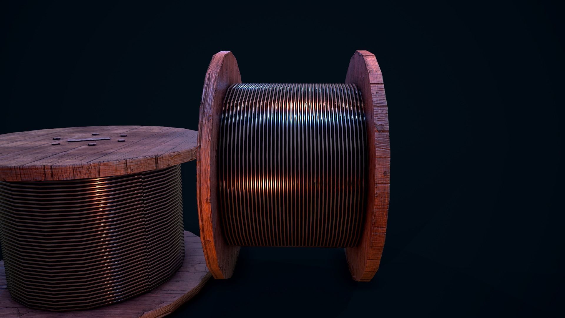 3D model Cable Coil VR / AR / low-poly | CGTrader