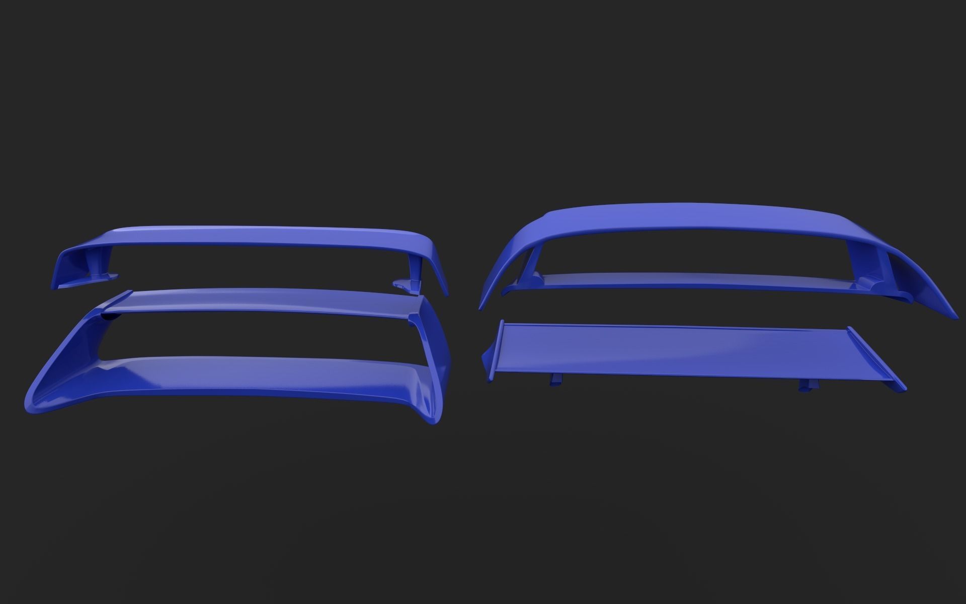 Body kit Subaru Impreza Spoiler 3D model | CGTrader