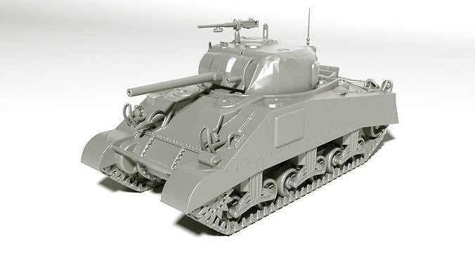 TANK M4 Sherman for Print 3D model 3D printable | CGTrader