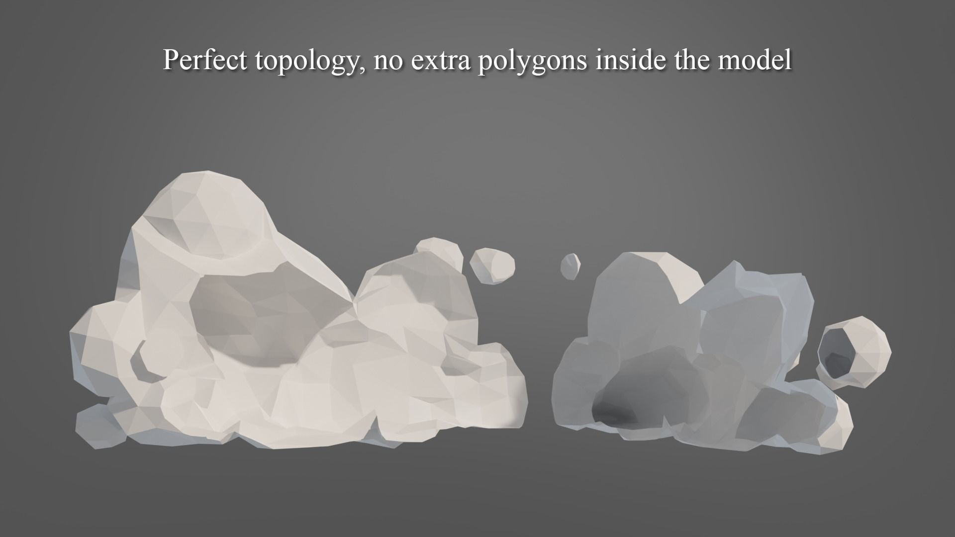 3D Model Collection Low poly Clouds Mega Pack VR / AR / low-poly | CGTrader