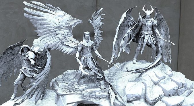 Fallen Angel collection 1 3D model | CGTrader