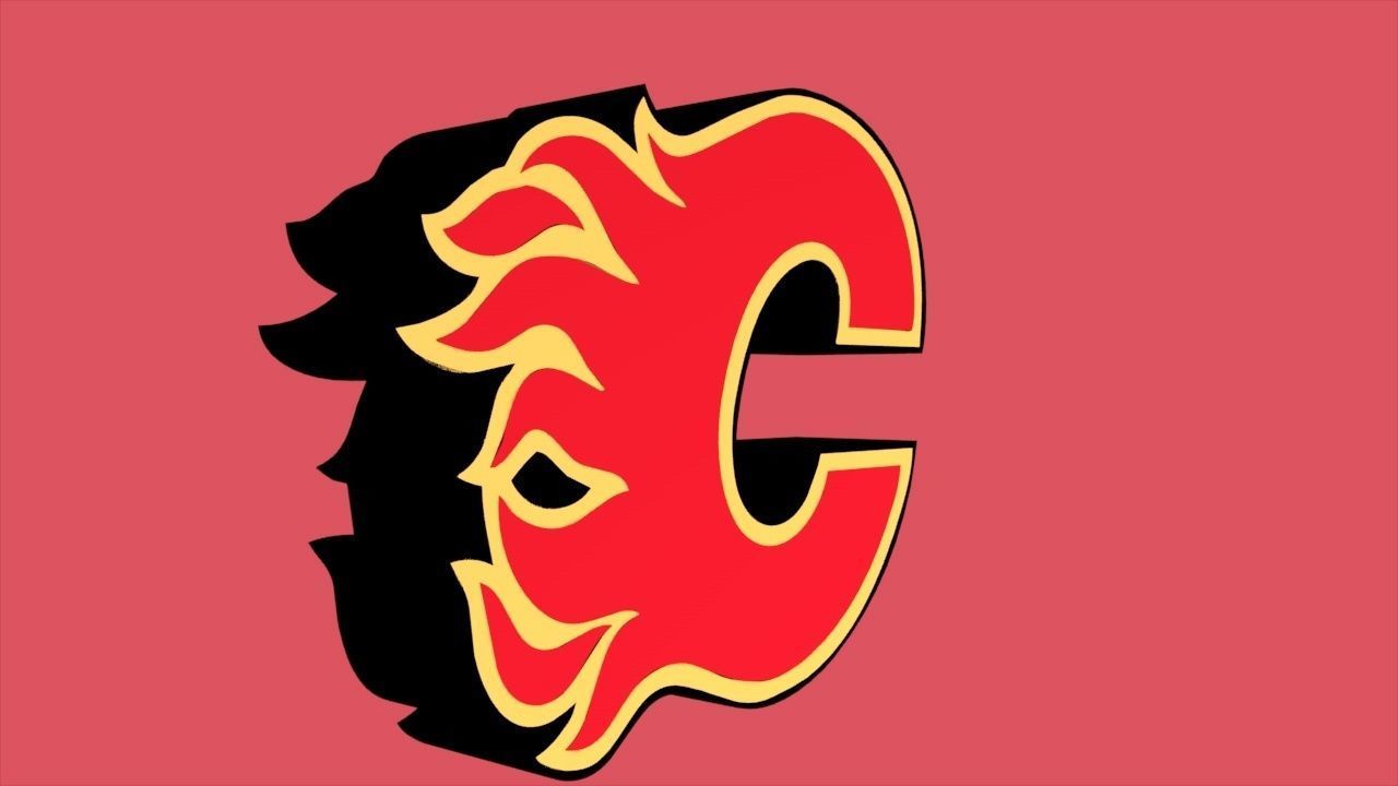 Calgary Flames Team Logo 3D model | CGTrader
