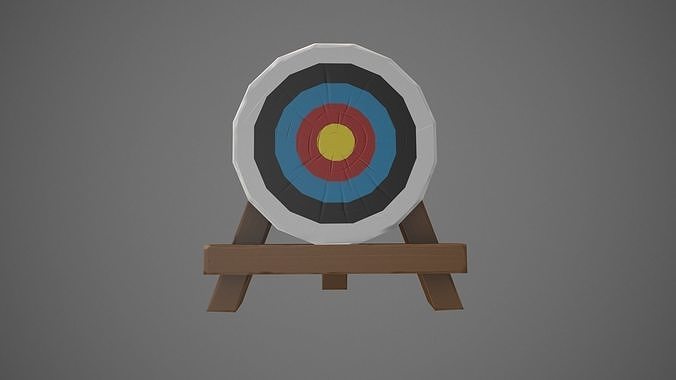 3D model Stylized Archery Target VR / AR / low-poly | CGTrader