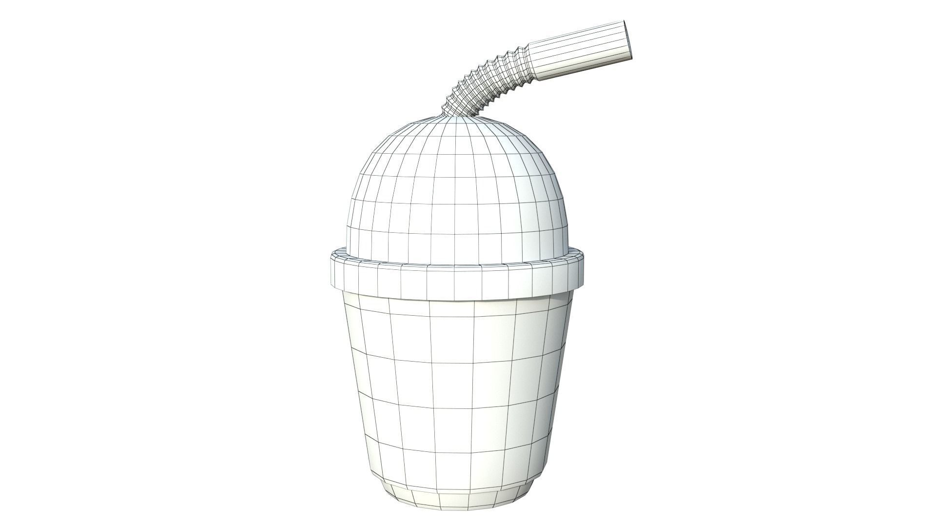 Cartoon MilkShake 3D model | CGTrader