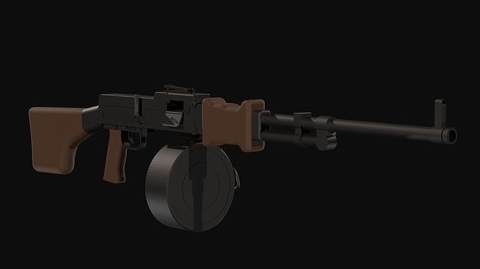 3D model Rpd Low Poly VR / AR / low-poly | CGTrader