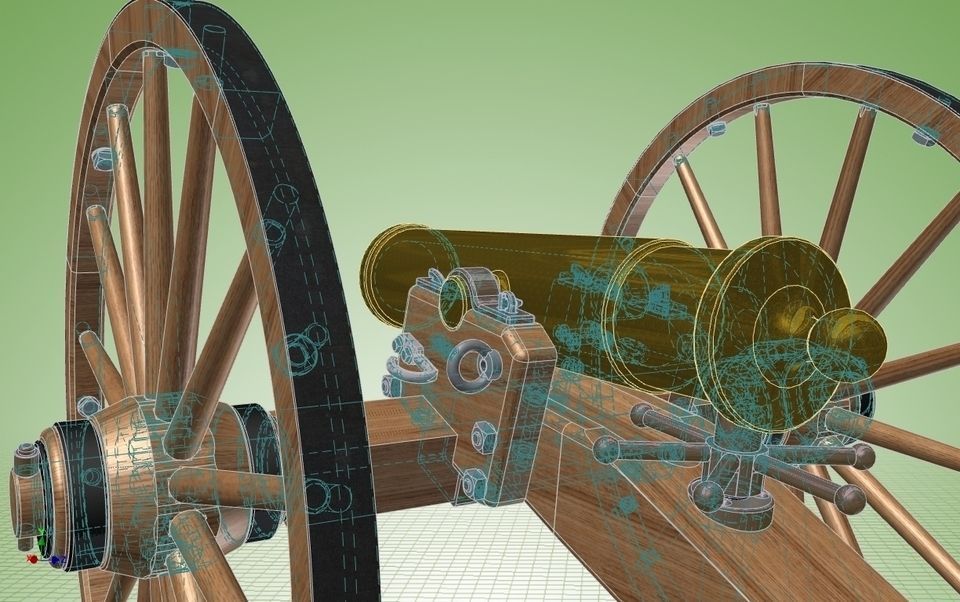 Mountain Howitzer 12 Pd Model 1835 free 3D model | CGTrader