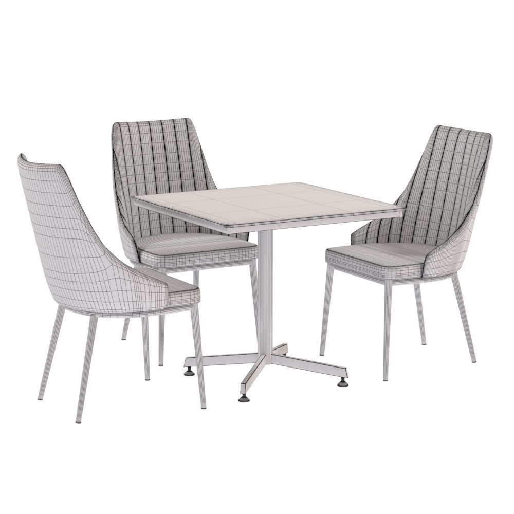 Table Panja and Chair Baraka free 3D model rigged | CGTrader