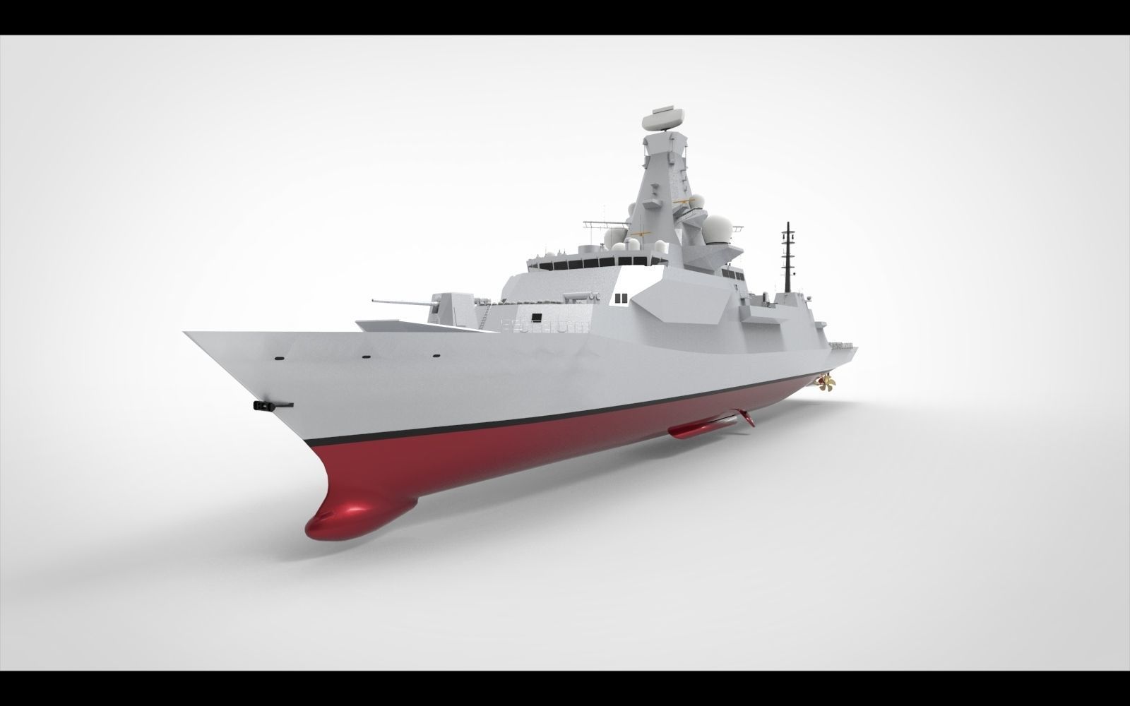 Frigate Type 26 3D model | CGTrader
