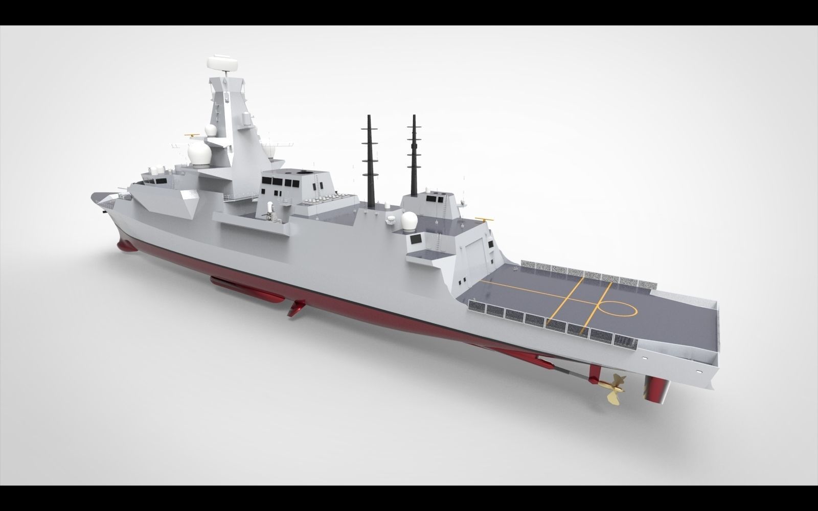 Frigate Type 26 3D model | CGTrader