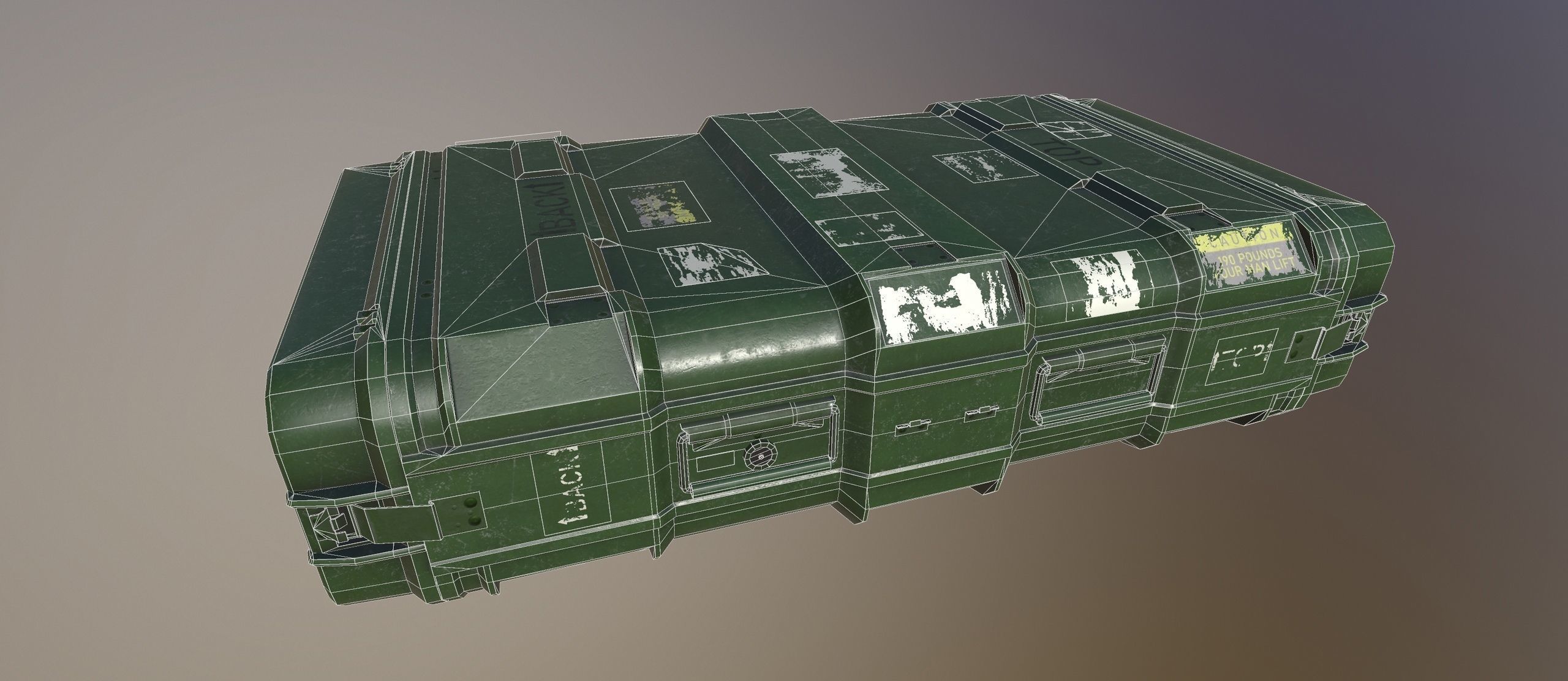 3D model Military transport case VR / AR / low-poly | CGTrader