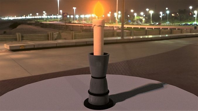 Low Poly Candle free VR / AR / low-poly 3D model | CGTrader