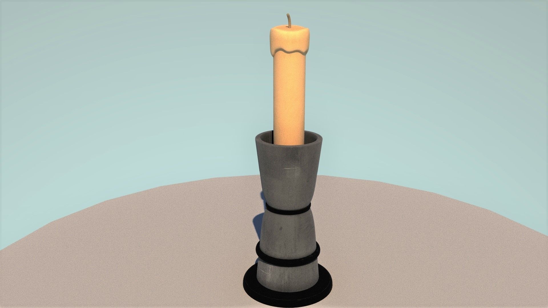 Low Poly Candle free VR / AR / low-poly 3D model | CGTrader