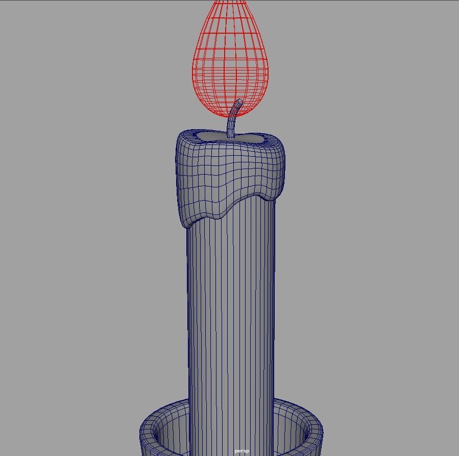 Low Poly Candle free VR / AR / low-poly 3D model | CGTrader