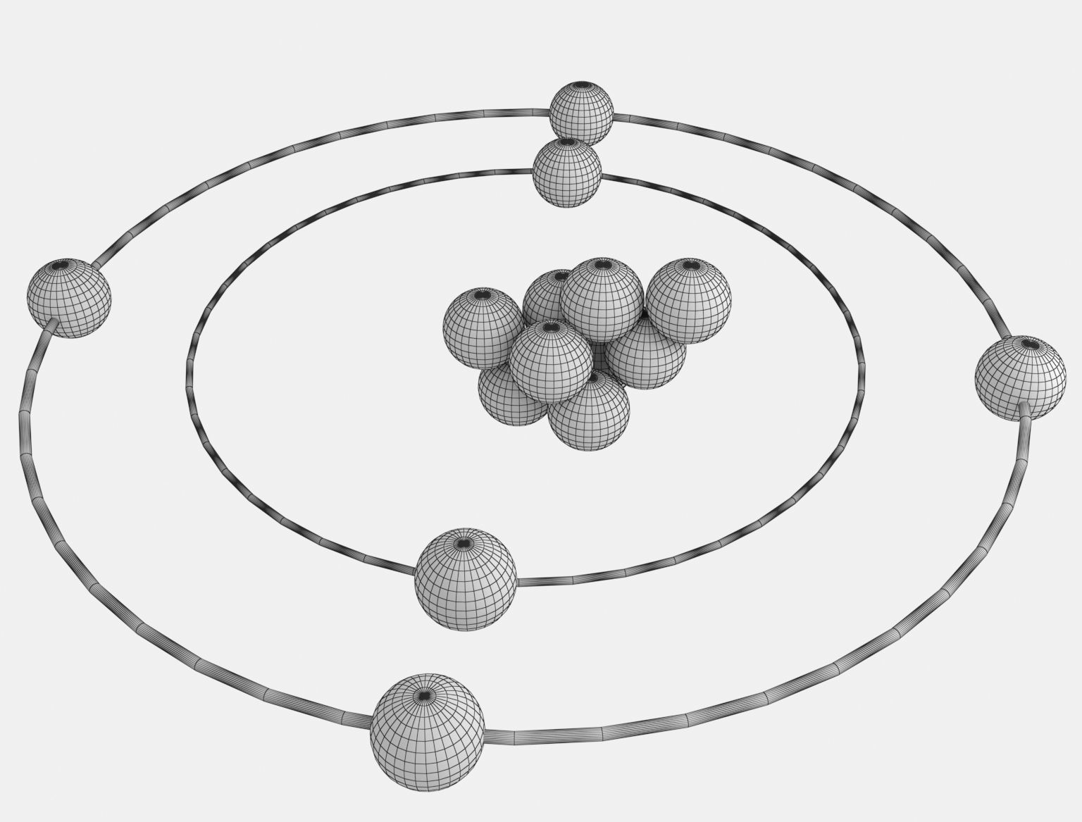 Carbon Atom Royalty Free High Poly 3D model | CGTrader