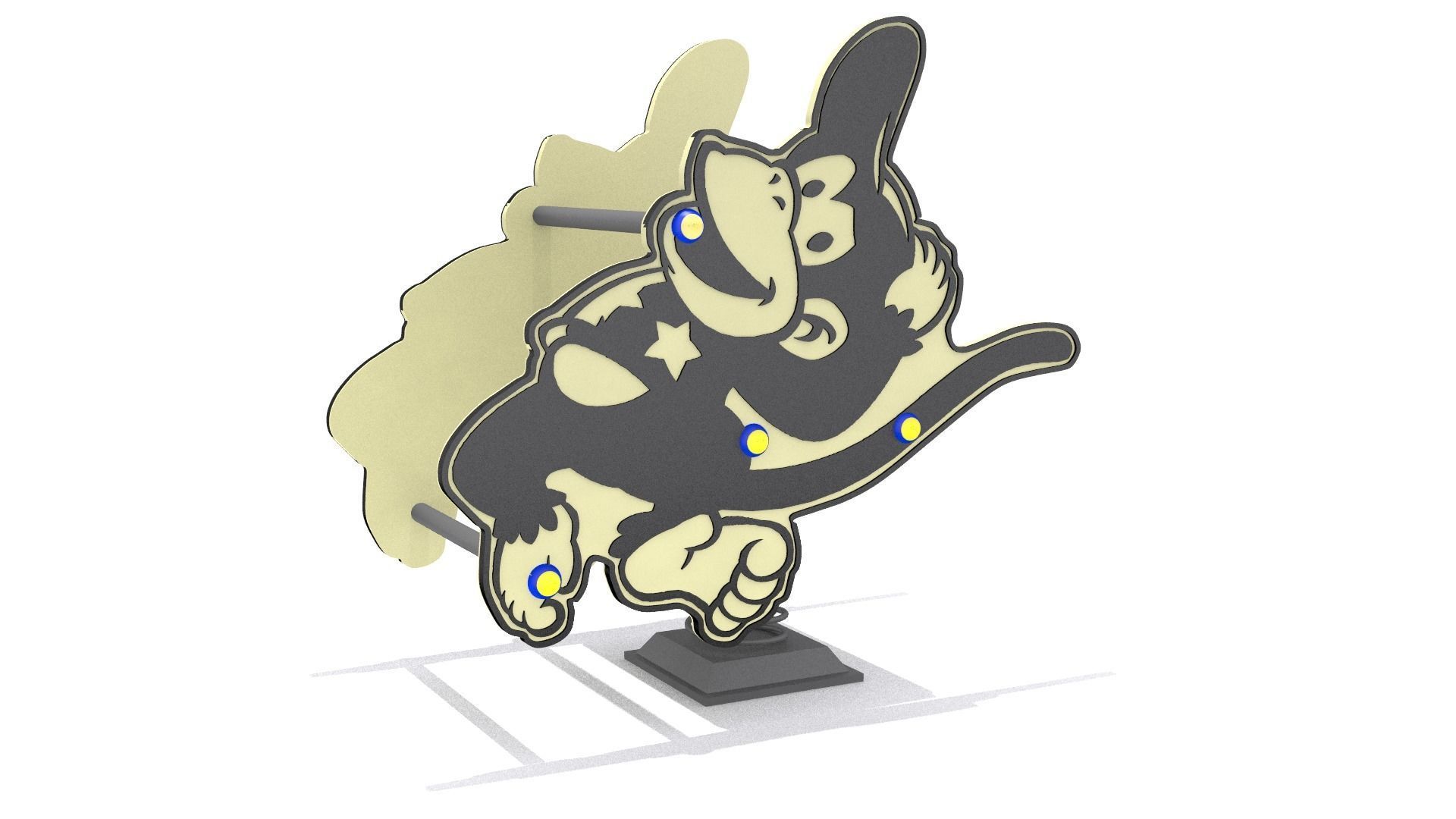 Playground - Monkey Rider 3D model | CGTrader