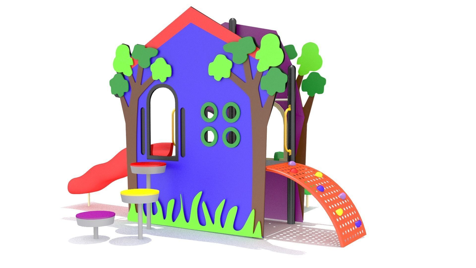 3D model Playground Playhouse VR / AR / low-poly | CGTrader