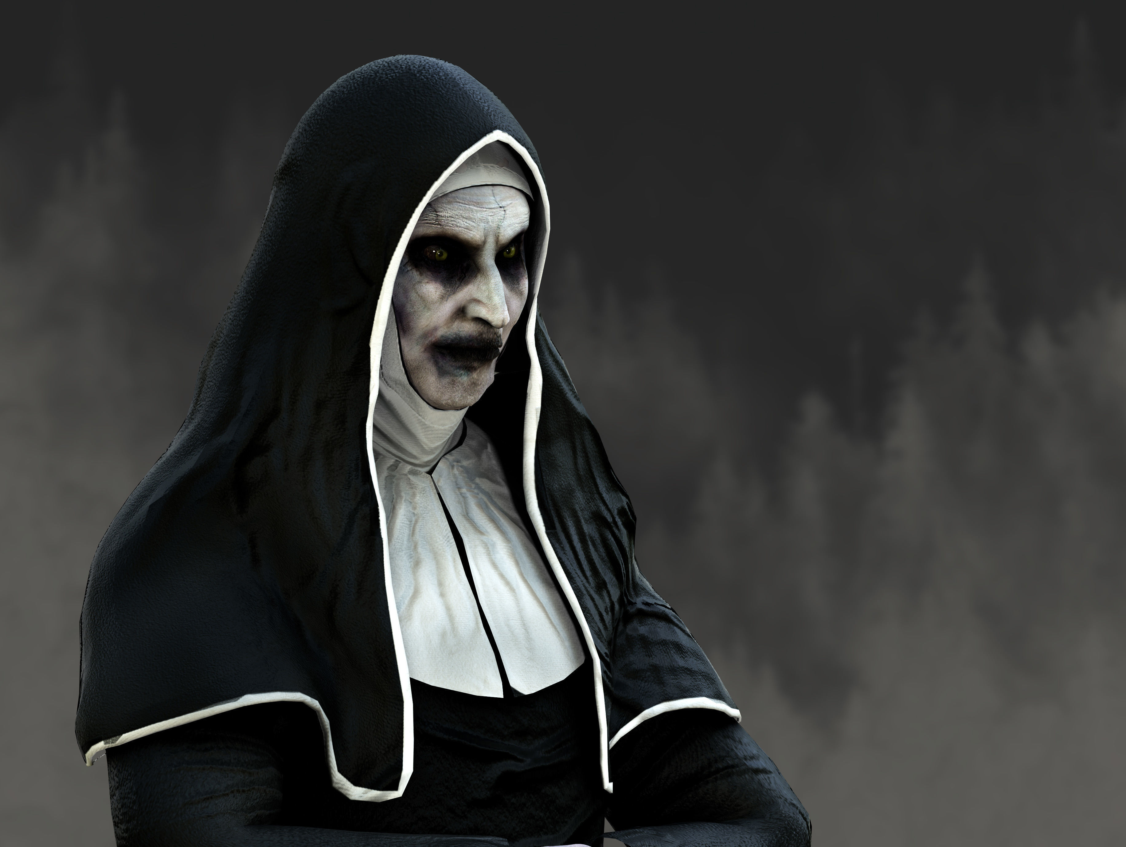 3D model Valak nun VR / AR / low-poly rigged animated | CGTrader