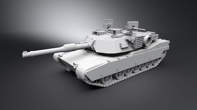 M1 Abrams Scale model 3D model 3D printable | CGTrader