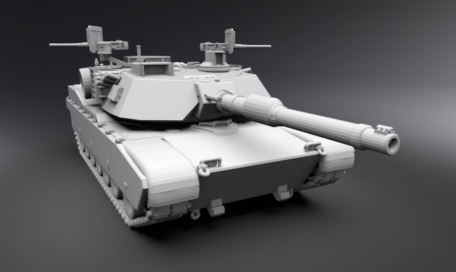 M1 Abrams Scale model 3D model 3D printable | CGTrader
