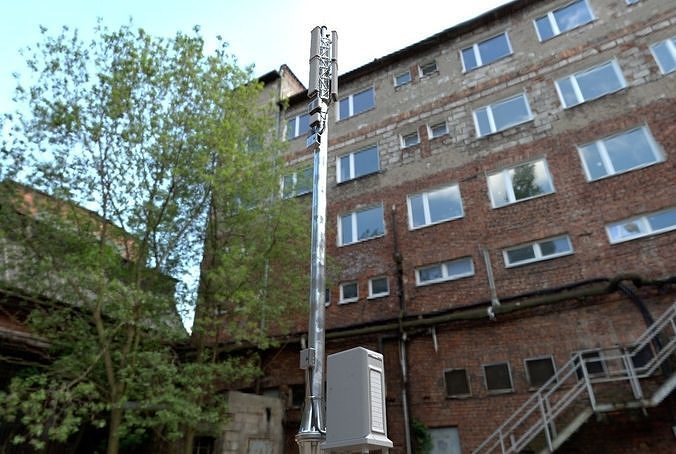 3D model 4G 5G Cell Tower plus Fallen 3D model VR / AR / low-poly ...