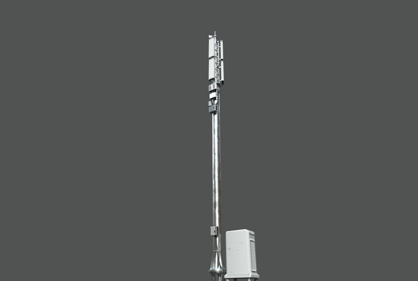 3D model 4G 5G Cell Tower plus Fallen 3D model VR / AR / low-poly ...