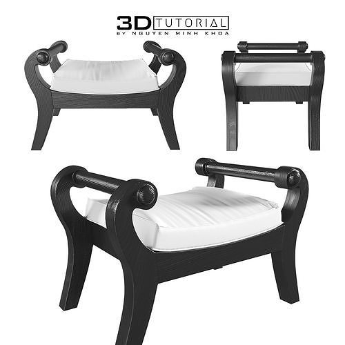 indochine chair 3D model | CGTrader