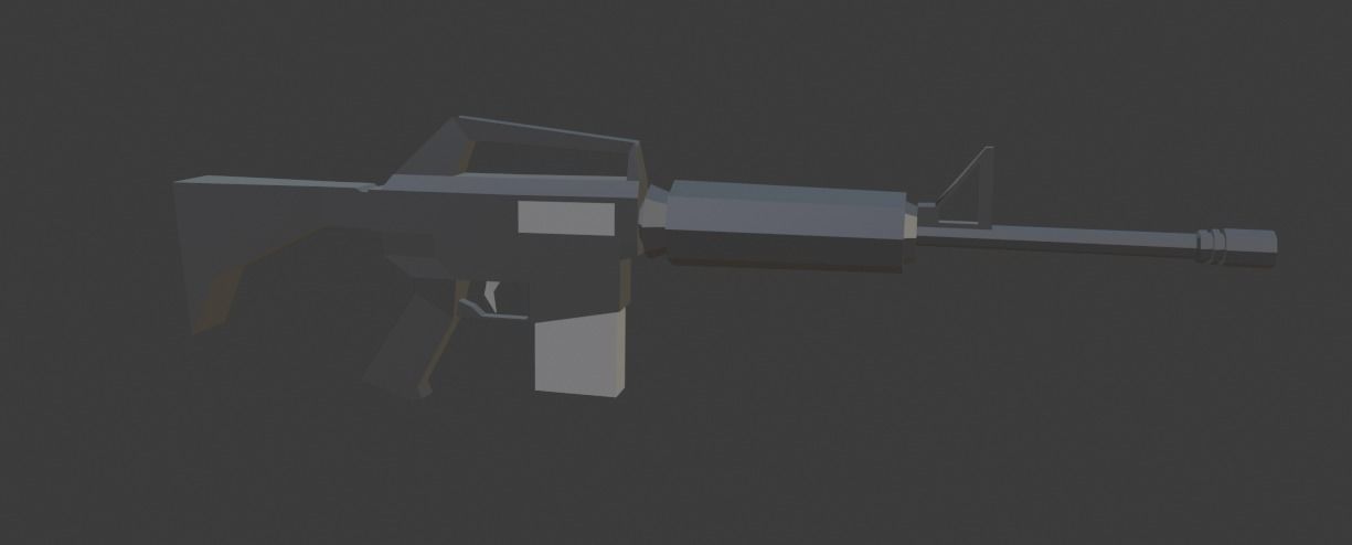 3D model Low-Poly AR-15 VR / AR / low-poly | CGTrader