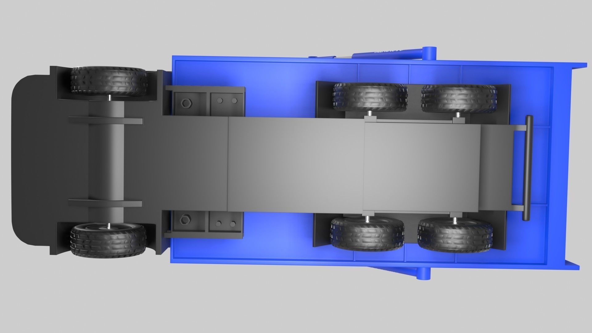 Toy car transporter 3D model rigged | CGTrader