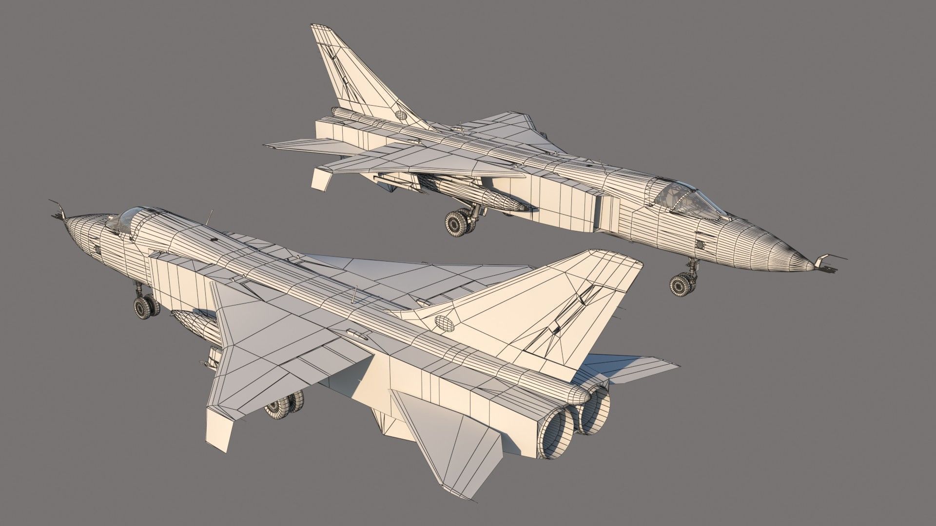 3D model Sukhoi T6-1 Su-24 Prototype VR / AR / low-poly | CGTrader