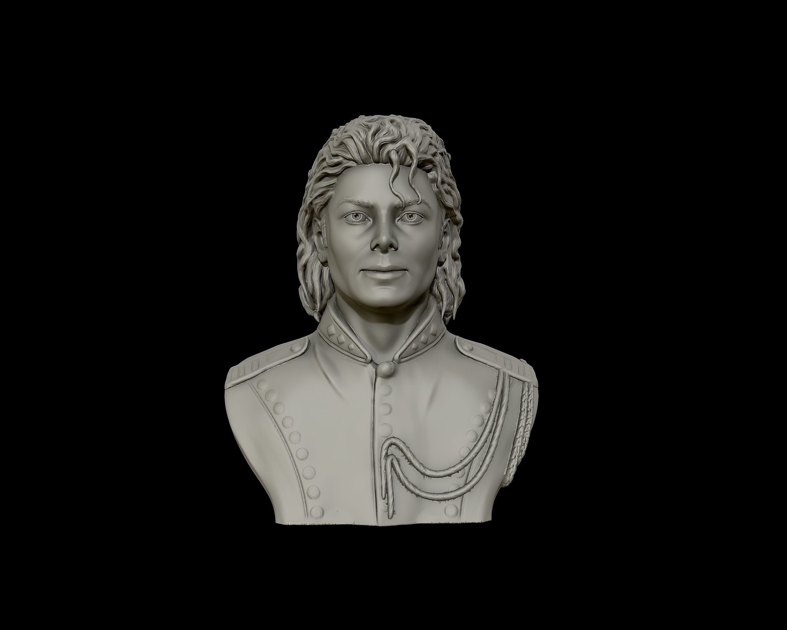 Michael Jackson Portrait Sculpture Model 2 3D model 3D printable | CGTrader