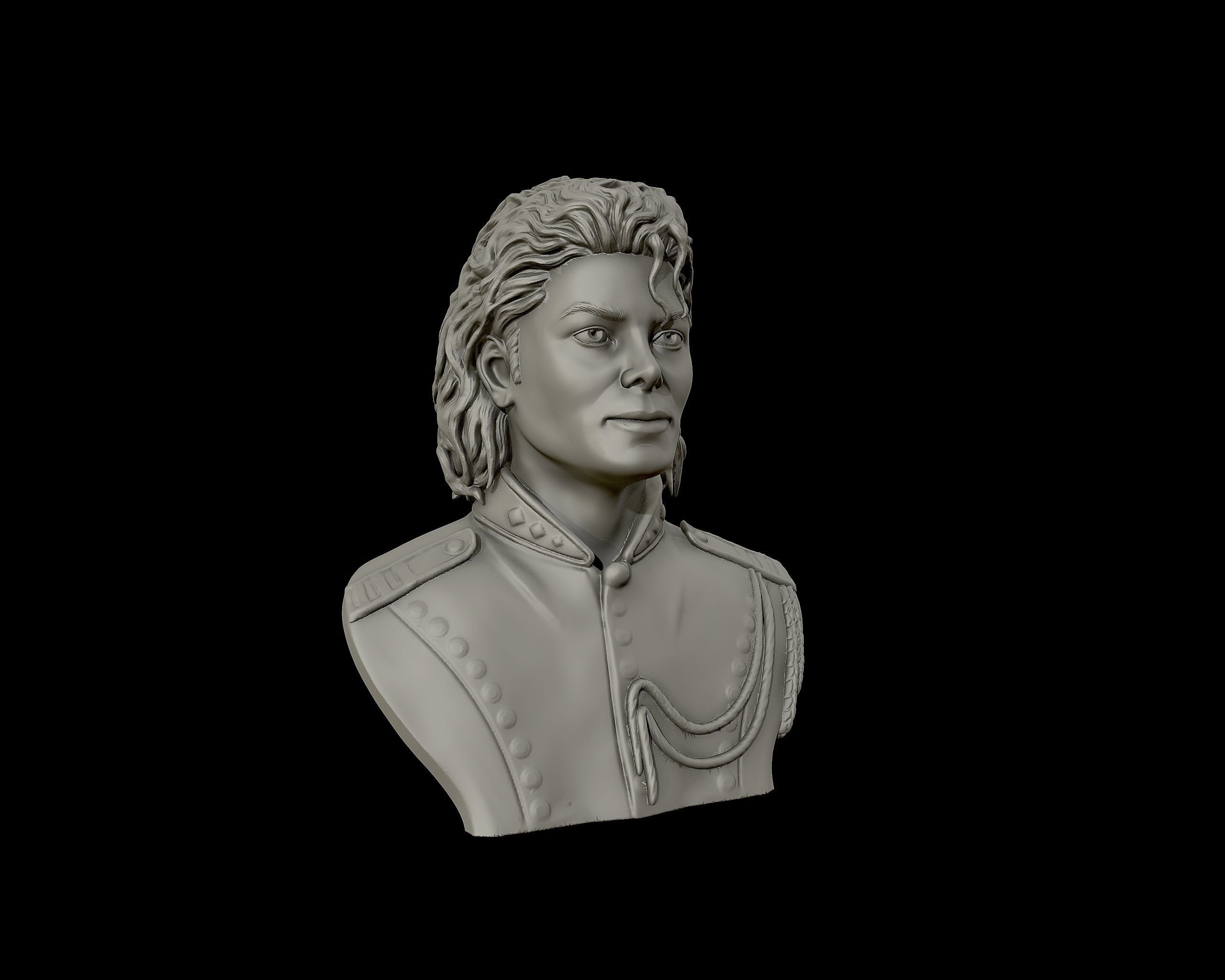 Michael Jackson Portrait Sculpture Model 2 3D model 3D printable | CGTrader
