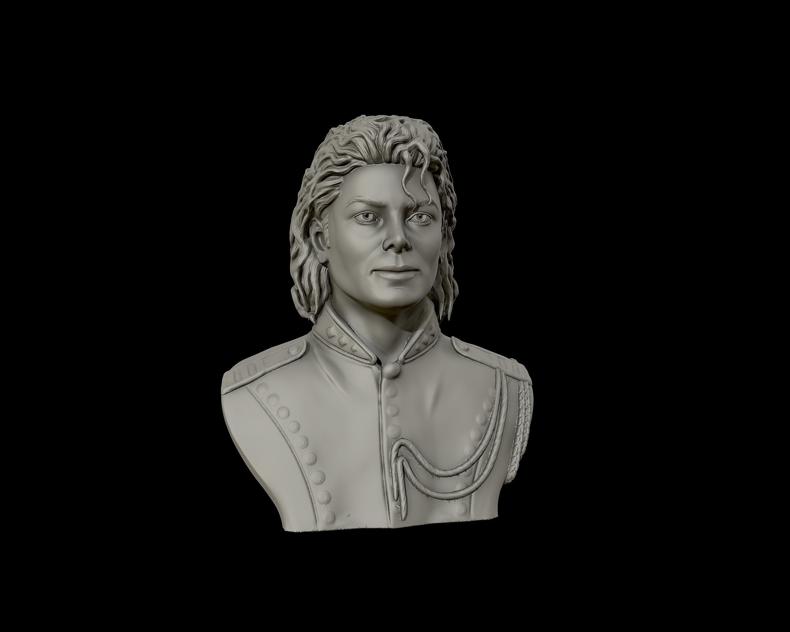Michael Jackson Portrait Sculpture Model 2 3D model 3D printable | CGTrader