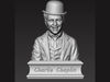Charlie Chaplin portrait Sculpture 3D model 3D printable | CGTrader