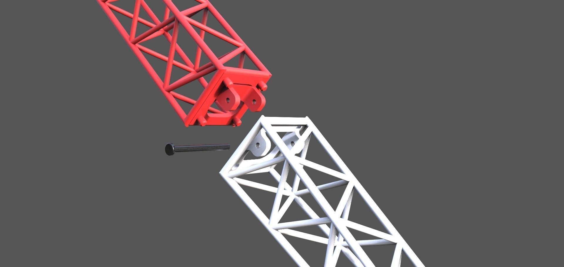 Universal crane boom 3D model 3D printable | CGTrader