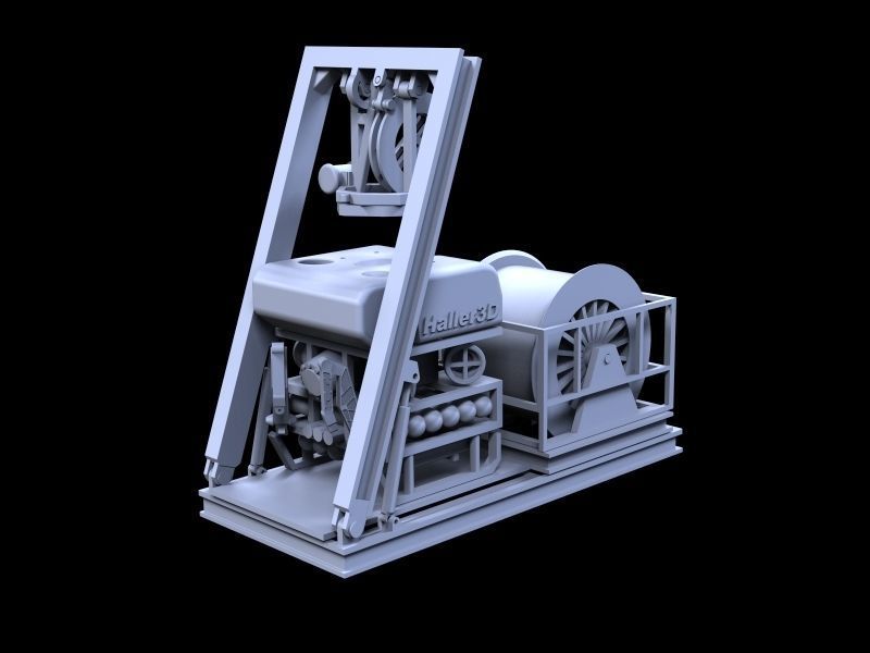 ROV type A with LARS 3D model 3D printable | CGTrader