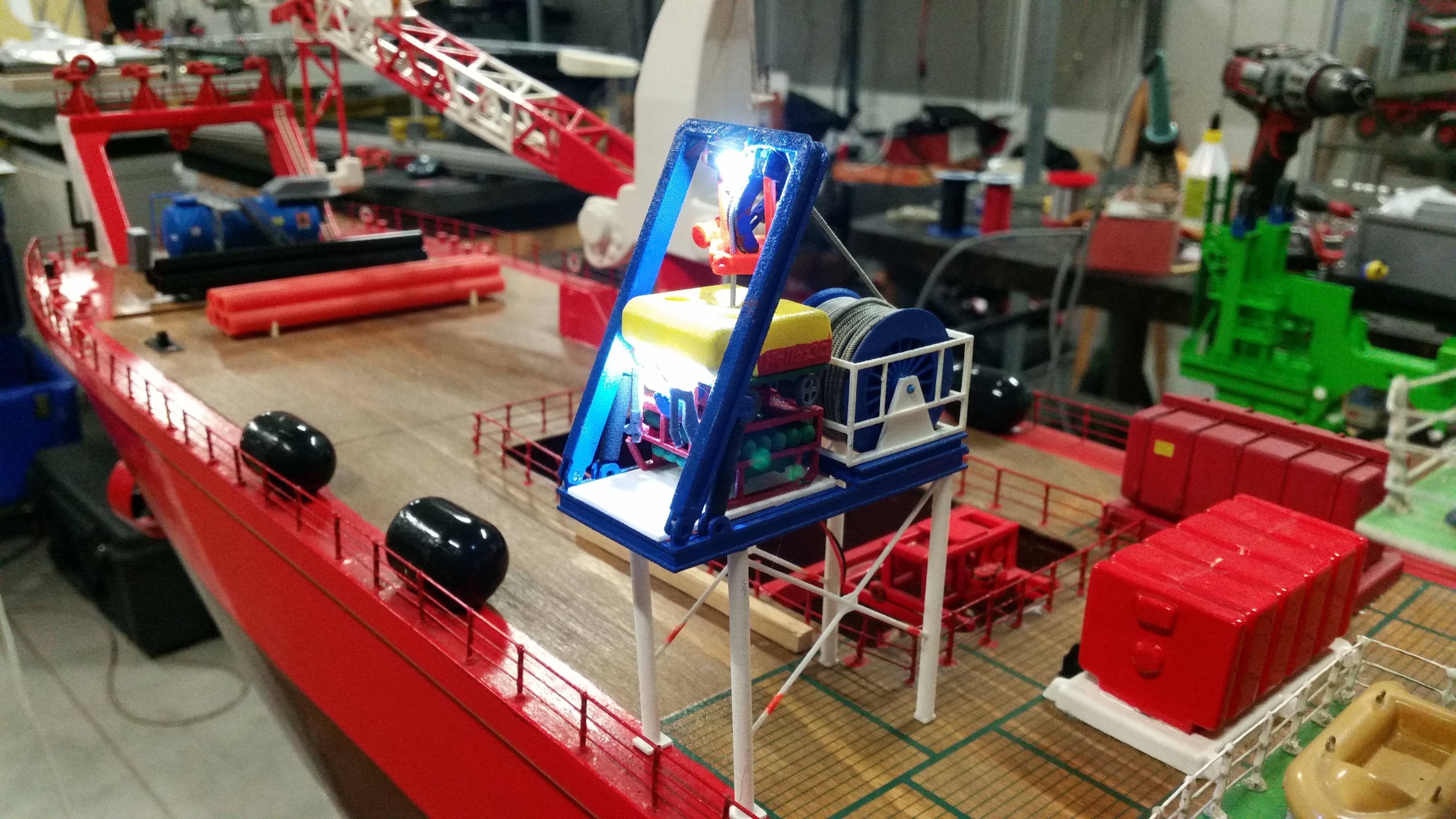 ROV type A with LARS 3D model 3D printable | CGTrader