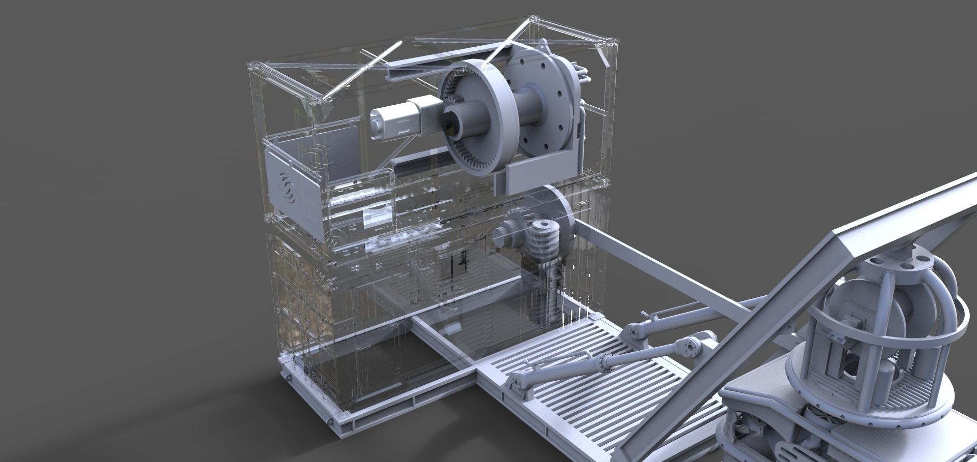 ROV UNIT Container LARS 3D model 3D printable | CGTrader