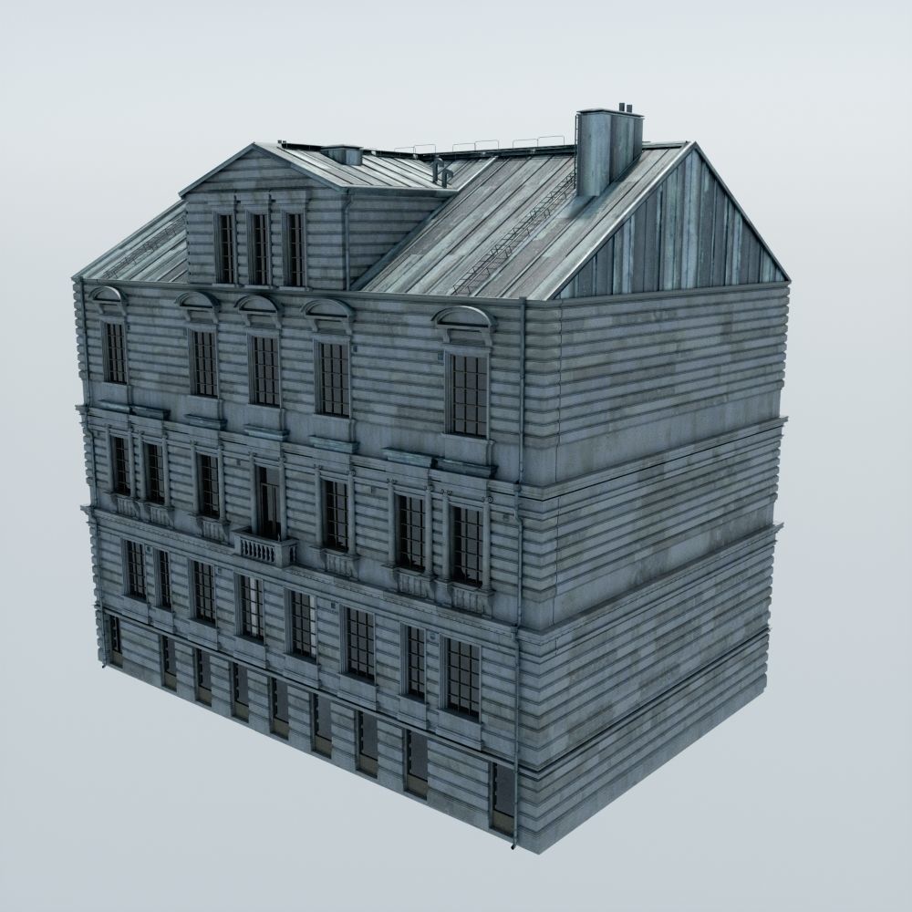 Old appartment building 1700s A 3D model | CGTrader