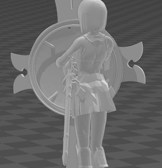 Mash Kyrielight FGO TTRPG sized Miniature STL OBJ 3MF formats 3D model ...