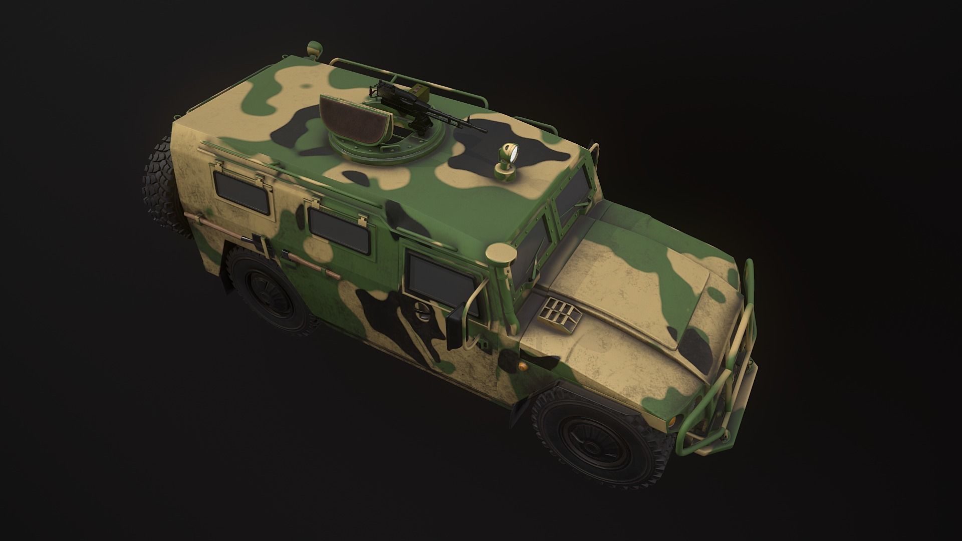 3D model Gaz Tiger 2330 Car VR / AR / low-poly | CGTrader
