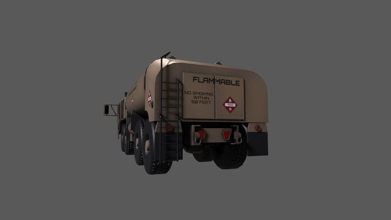 3D model military truck oshkosh m978a4 3d model VR / AR / low-poly ...