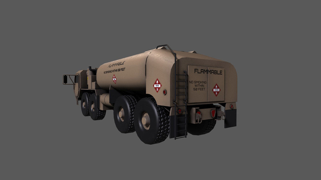 3D model military truck oshkosh m978a4 3d model VR / AR / low-poly ...